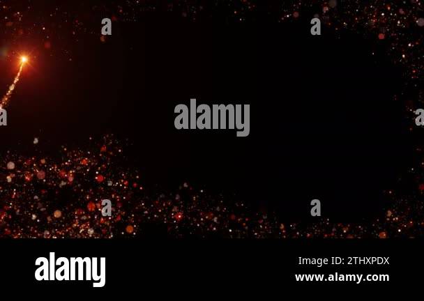 Heart Particles frame in a 3D animation with light streaks Stock Video ...