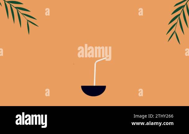 Hello Summer 4K Animation Abstract Background Minimalist Design. Modern ...