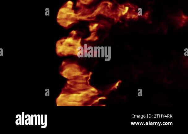 Fire shockwave blowing transition reveal overlay isolated on alpha background Stock Video ...