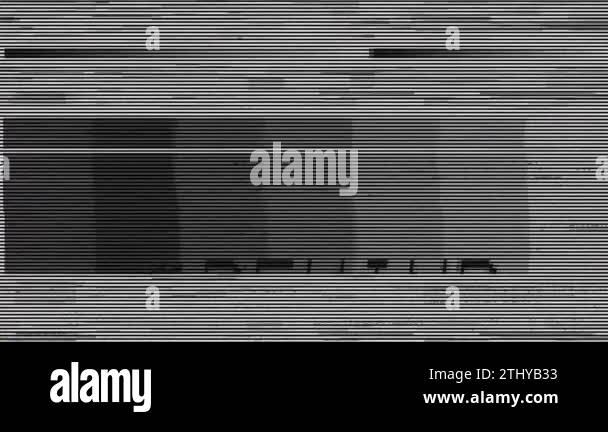 Vintage VHS (Video Home System) defects noise and artifacts effect ...