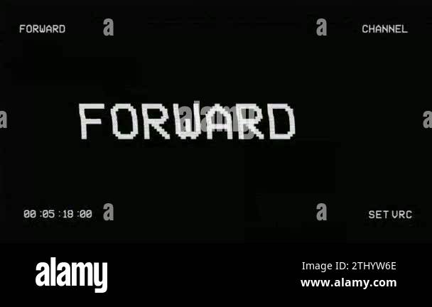 Vintage VHS (Video Home System) defects noise and artifacts effect ...