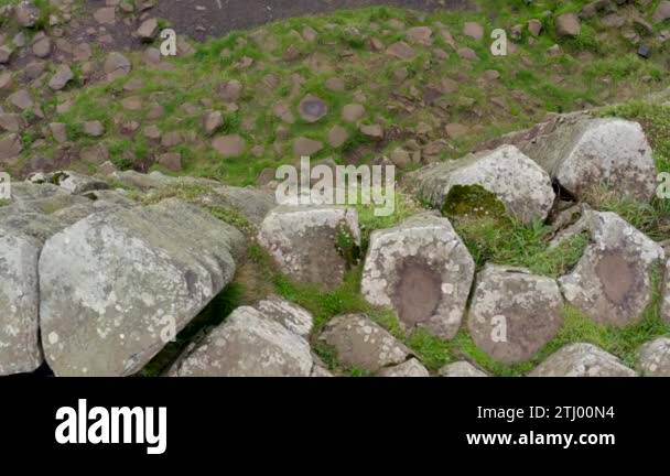 The Hexagonal Basalt Rock Formation of Giant's Causeway in Northern ...