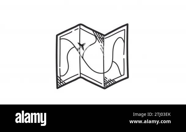 Folded map sketch Stock Videos & Footage - HD and 4K Video Clips - Alamy