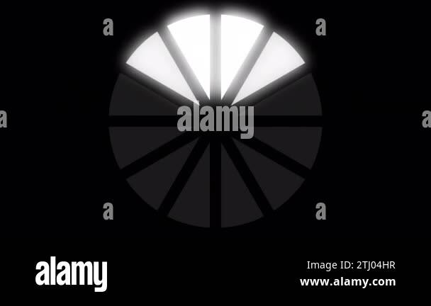 Loading Circle Video with Glow. Loading Animation on Transparent ...