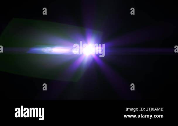 Lens flare light ray from left to right. 2D computer rendering pattern Stock Video Footage - Alamy