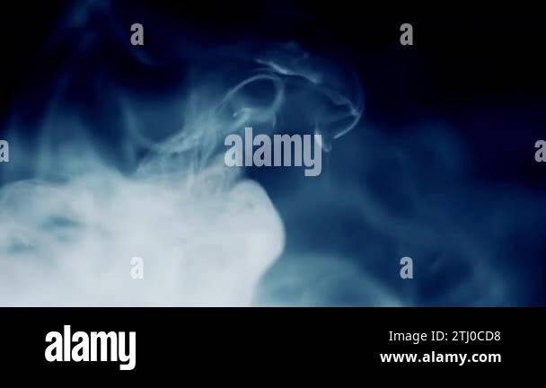 Thick blue vape smoke is blowing from left to right. Thick smog. Smoke ...