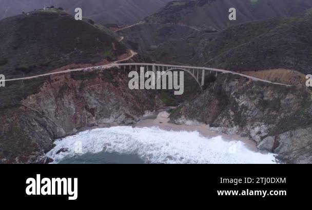 Bixby Creek Bridge also known as Bixby Canyon Bridge, on the Big Sur ...