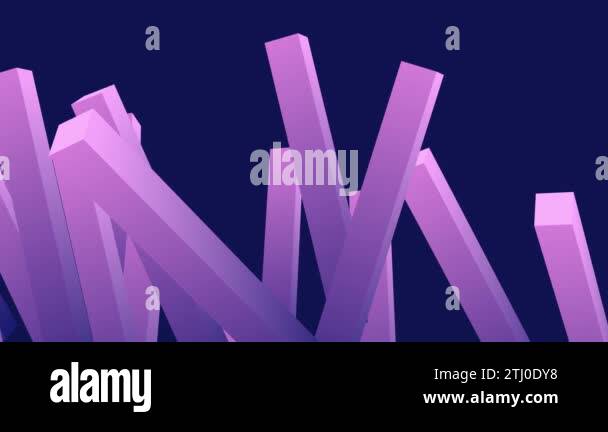 Purple 3D shapes animation background, abstract backdrop Stock Video ...