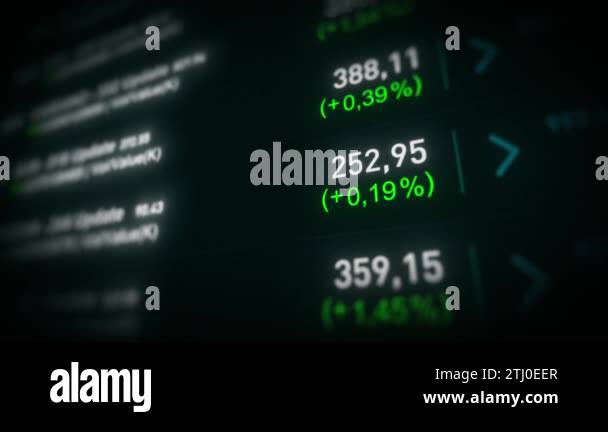 Stock Market And Exchange Board Background/ 4k animation of a business ...