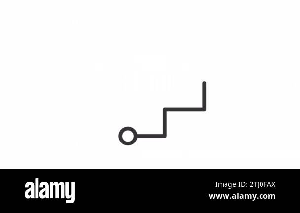 Animated leadership linear icon. Creating high performance team ...