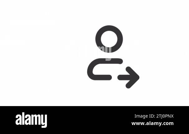 Animated transfer linear ui icon. Restoring contact from backup ...