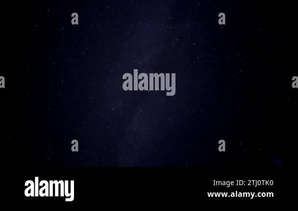 Movement night sky, rotation Milky Way galaxy stars, constellation ...