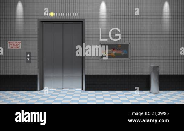 Elevator 3d animation, alpha channel included Stock Video Footage - Alamy