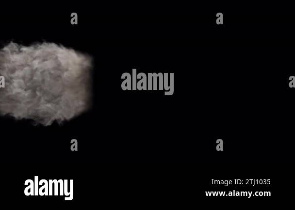 Smoke blowing transition reveal from left to right on alpha background ...