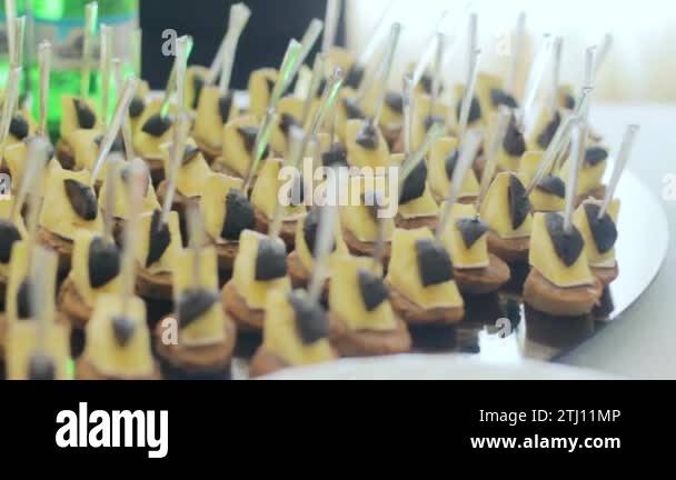Canape and delicious food bread Stock Videos & Footage - HD and 4K ...