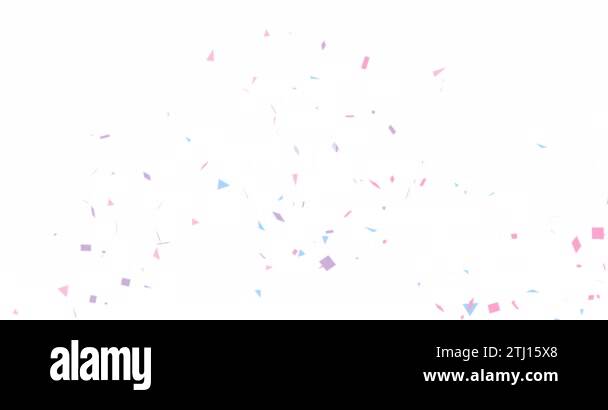 Confetti animation isolated on white background. Festive holiday ...