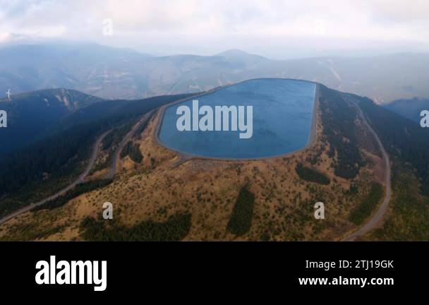 Energy storage elevated water reservoir pumped water hydro power plant ...