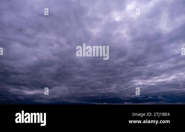 Timelapse of dramatic storm clouds moving in the sky. Dramatic ...