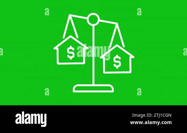 Estate valuation white animation. Cost approach. Home appraisal. Market ...