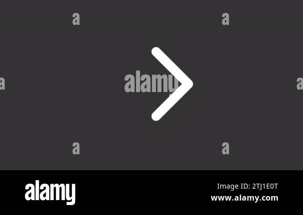 Animated forth white line ui icon. Web browser navigation. Seamless loop 4k video with alpha ...