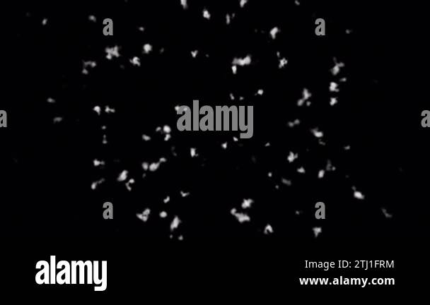 Snow blowing explosion isolated on alpha background in 4K Stock Video ...