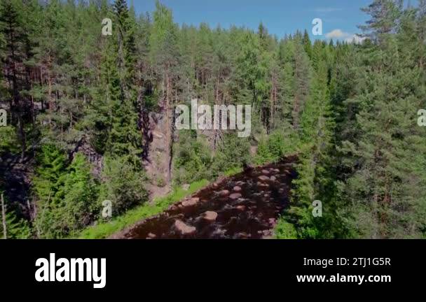 Beautiful scenic nordic scandinavian swedish landscape summer Stock ...
