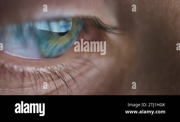 Eye, vision and exam with a senior testing their eyesight at the ...