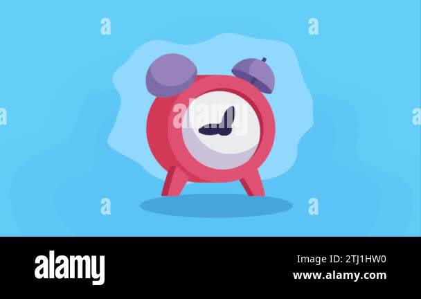 alarm time clock watch animation ,4k video animated Stock Video Footage ...