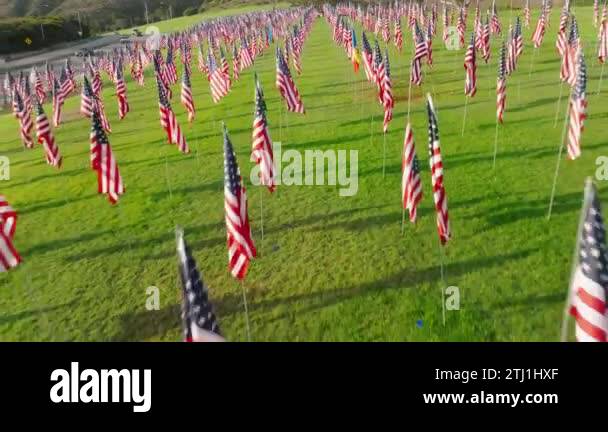 Drone footage of honoring the lives lost in terror attacks. The Waves ...