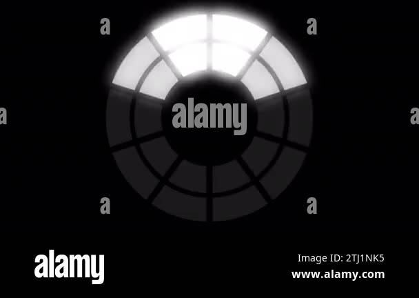 Loading Circle Video with Glow. Loading Animation on Transparent ...