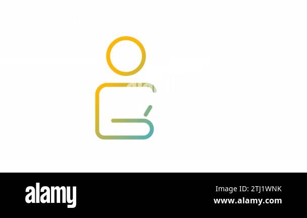 Managing personal task effectively animated gradient linear icon ...