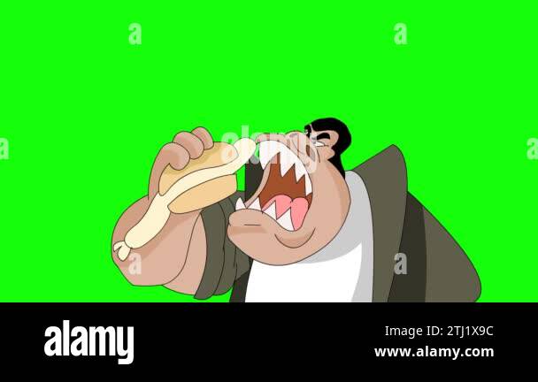 Man eating funny cartoon Stock Videos & Footage - HD and 4K Video Clips ...