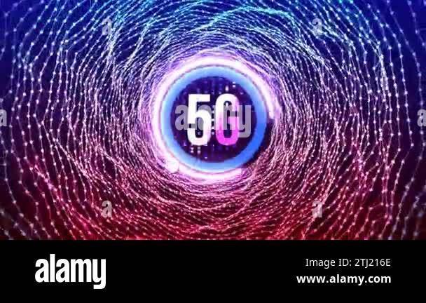 5G Digital Global Technology World Network connections background ...