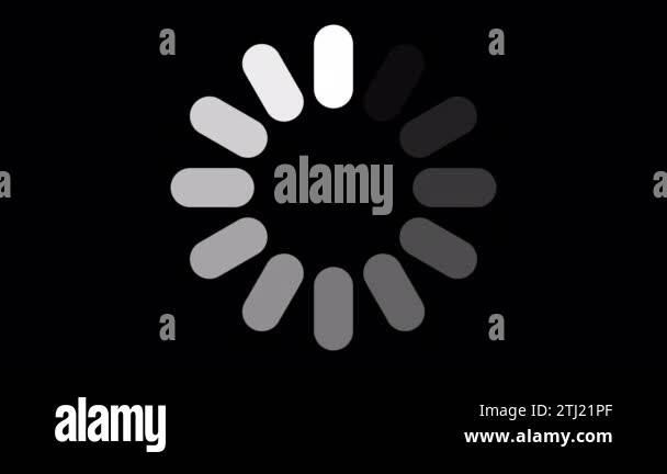 Loading Circle, Video. Loading Animation Icon on Transparent Background ...