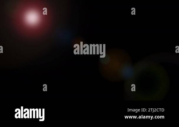 Optical blurred lens flare and flash light burst at center theme motion ...