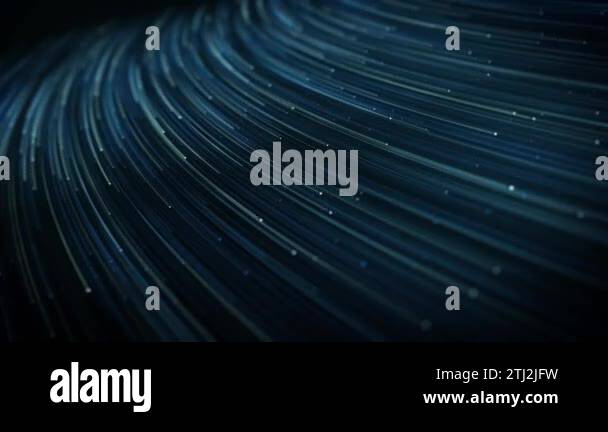 Abstract Wave Of Light Strings Flowing Background/ 4k animation of an ...