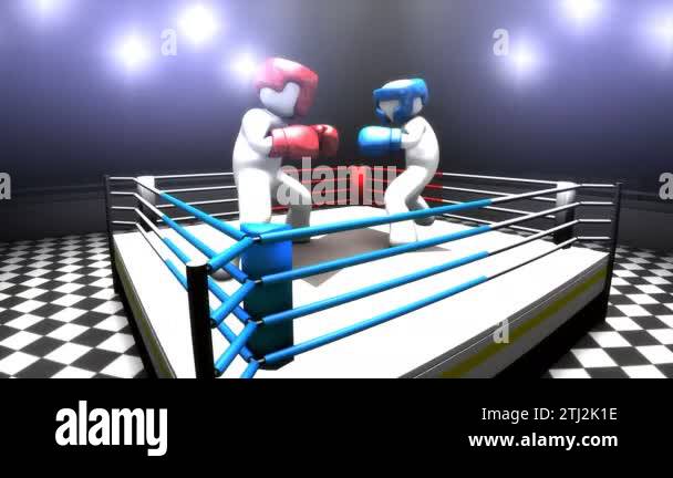 Boxing ring, Boxing match concept animation Stock Video Footage - Alamy