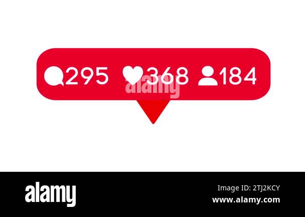 Social network user interface quick increase. Red social media icons ...