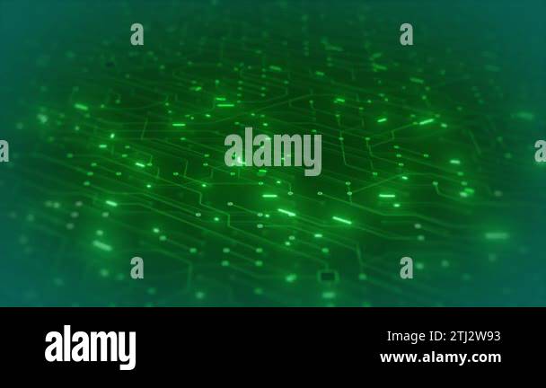 Hitech Computer Chipset Background Loop/ 4k animation of an abstract ...