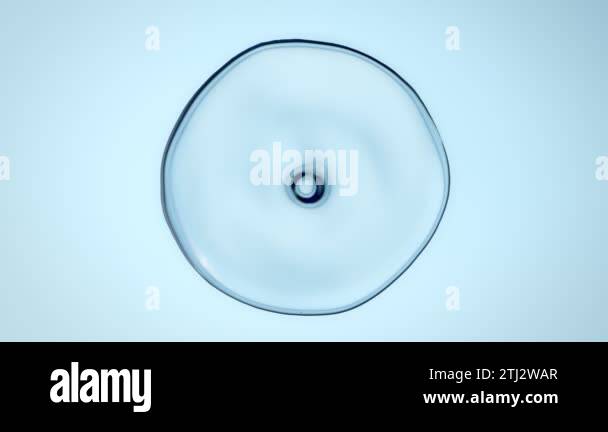 Super Slow Motion Macro Shot of Rippling Real Water Blob at 1000fps ...