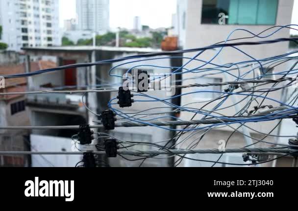 Wire connected electrical pole Stock Videos & Footage - HD and 4K Video ...
