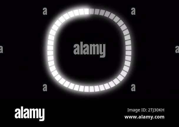 Loading Circle Video with Glow. Loading Animation on Transparent ...