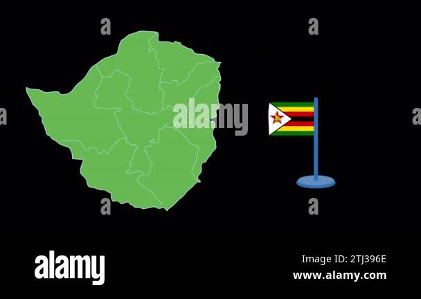 Zimbabwe country shape flag Stock Videos & Footage - HD and 4K Video ...