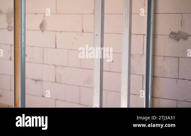 Reinforced galvanized U-profile frame for plasterboard sheathing at ...