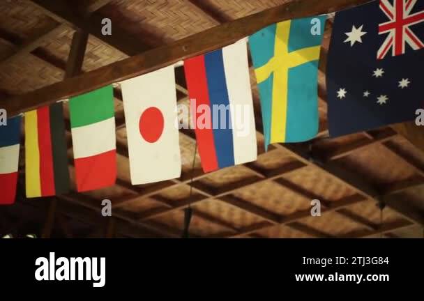 American flag hanging from ceiling Stock Videos & Footage - HD and 4K ...