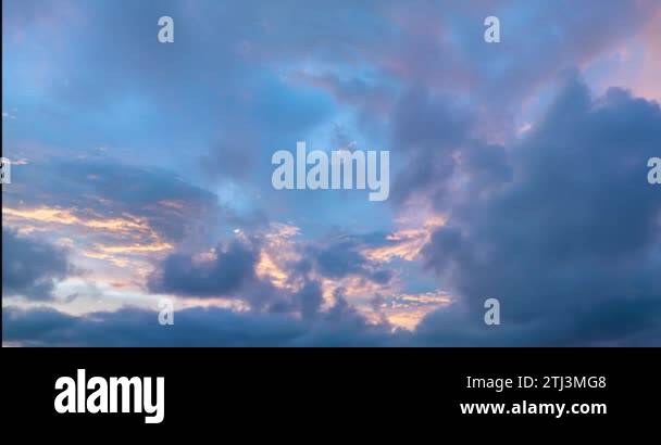 aerial hyperlapse view Majestic sunset or sunrise cloudscape Amazing ...