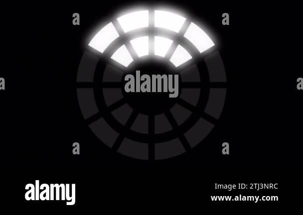 Loading Circle Video with Glow. Loading Animation on Transparent ...