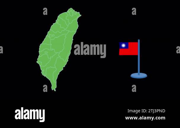 Flag map of taiwan Stock Videos & Footage - HD and 4K Video Clips - Alamy