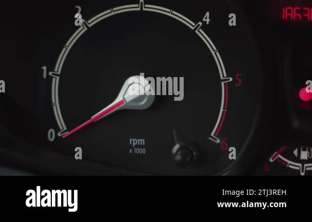 Many car dashboard lights with warning lamps, failure and error ...