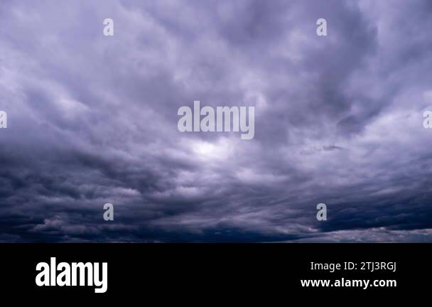 Timelapse of dramatic storm clouds moving in the sky. Dramatic ...